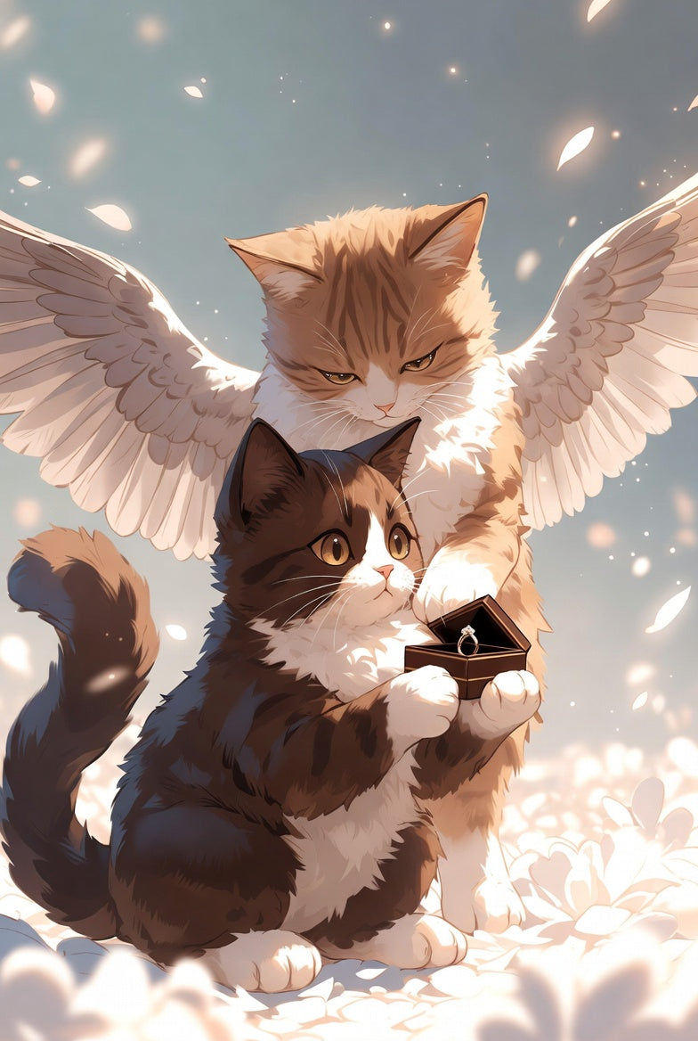 Cat propose digital art print – Arnavipalace